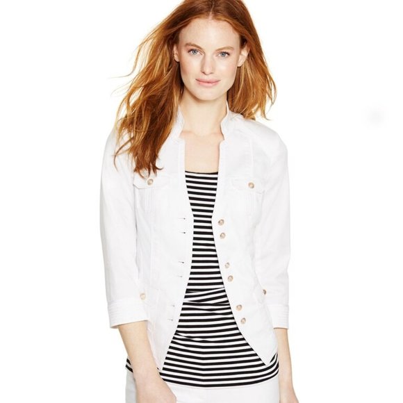 White House Black Market | Jackets & Coats | Whbm 34 Sleeve White ...